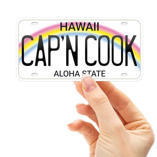 Amazon.com: Hawaii Bumper Stickers for Car with 8 Hawaiian Cities ...