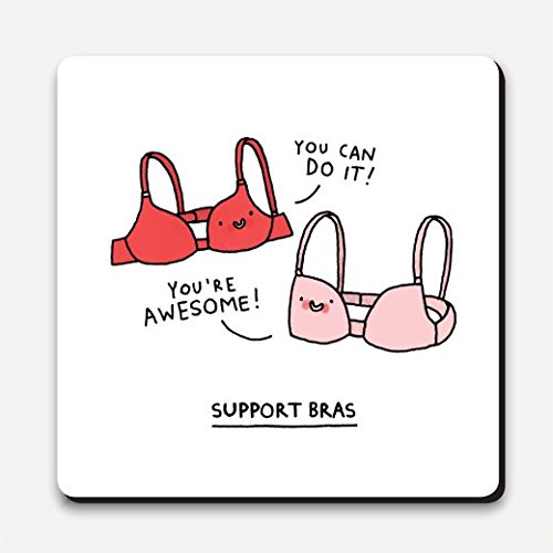 URBAN GRAPHIC Melamine and Cork Four Eyes Cartoon Square Coaster ...