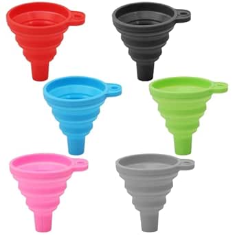 Amazon.com: Silicone Funnel Collapsible, Funnels for Kitchen Use ...