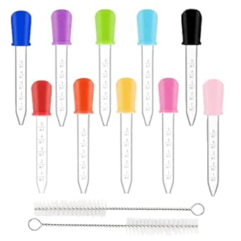 12PCS Pippets Dropper, 5ml Plastic Dropper, Liquid Droppers Pipettes of ...