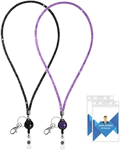 Amazon.com: Lanyards for ID Badges - Retractable Neck Lanyard for Women ...