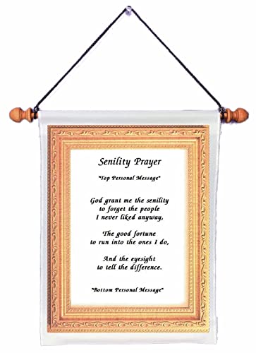Amazon.com: Senility Prayer - Personalized Wall Hanging : Handmade Products