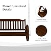 Amazon.com: VINGLI Upgraded 5FT Wagon Wooden Wheel Porch Swing Outdoor ...