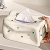 Amazon.com: Tissue Box Holder, Ceramic Tissue Box Case Holder ...
