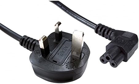 Bluecharge Direct 1.8m Right Angled UK Plug to C5 Clover Leaf Cable ...