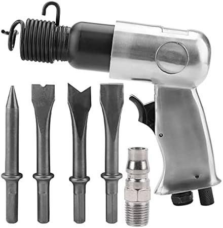 Air Hammer Chisel Set, 150mm Pneumatic Hammer Kit Industrial Heavy Duty ...
