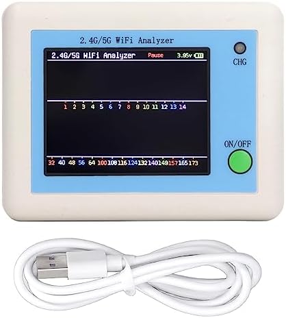 WiFi Analyzer 2.4 Inch TFT Color Screen Network Signal Scanner 2.4G 5G ...
