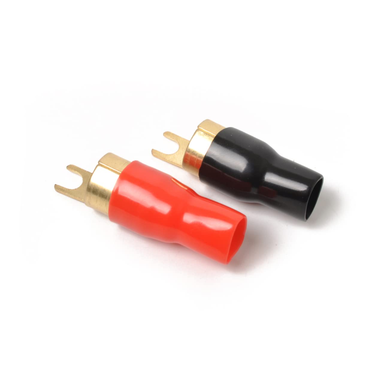 Premium 0/1 Gauge Wire Connectors - Pack of 3 Pairs - Gold Plated Spade ...