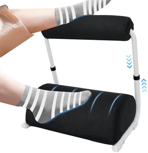 Amazon.com: Adjustable Foot Rest Under Desk Footrest Leg Rest 3 Height ...