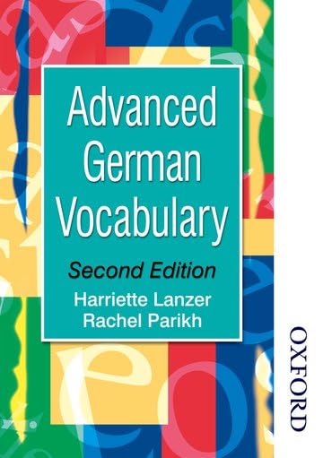 Amazon.com: Advanced German Vocabulary - Second Edition (Advanced ...