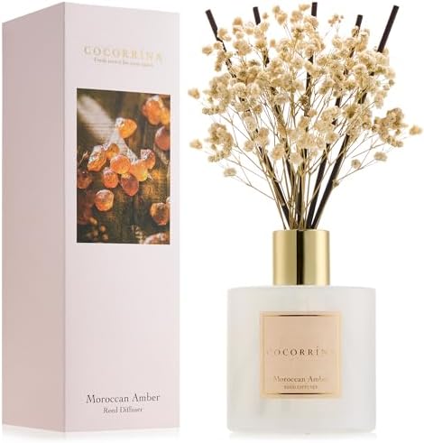 Amazon.com: COCORRÍNA Reed Diffuser - Moroccan Amber 6.7 Fl.oz Reed ...
