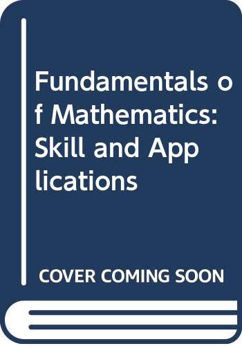 Amazon.com: Fundamentals of Mathematics: Skill and Applications ...