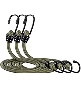 CanKing Carabiner Bungee Cords with Hooks Camo Green 120 inch/10 ft 2 ...