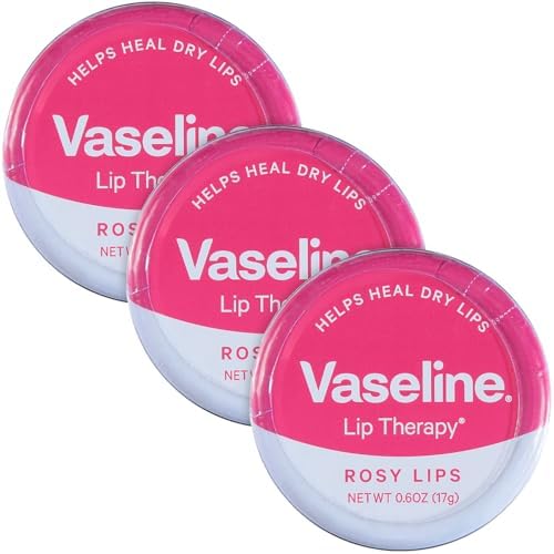 Amazon.com : Vaseline Lip Therapy Rosy Lips 8-Pack – Moisturizing Lip ...