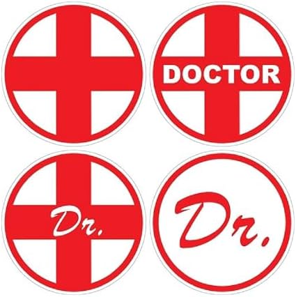 ISEE 360® Doctor Car Stickers Vinyl Die Cut Car Side Decal L X H 10 x ...