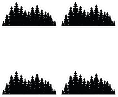 Amazon.com - TreeArm Pine Tree Vinyl Sticker,Green Forest Waterproof ...