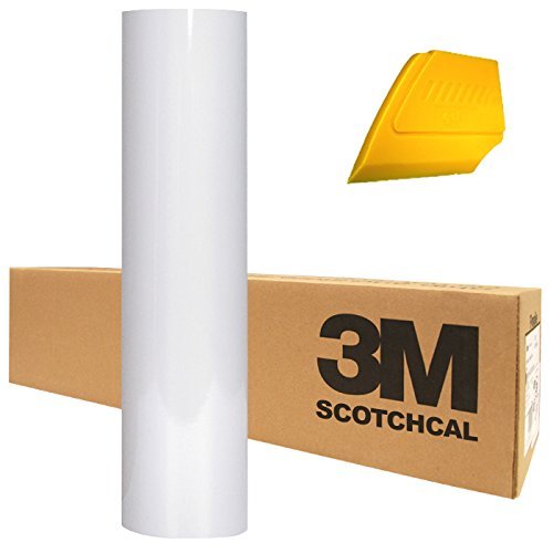 3M Scotchcal Electrocut Gloss White Adhesive Graphic Vinyl Film 12" x ...