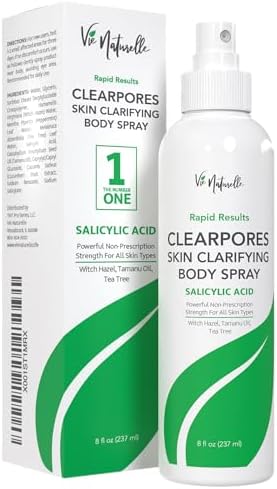 Amazon.com: Salicylic Acid Back & Body Acne Spray, Back Acne Solution ...