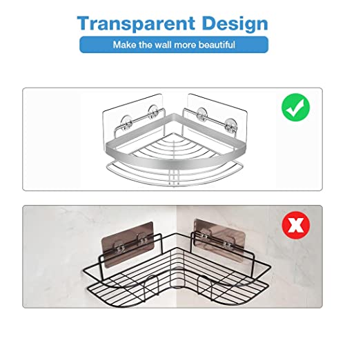 Snapklik.com : 4 Packs Shower Caddy Adhesive Replacement, Strong Sticky ...