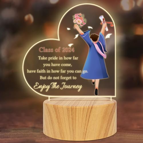 2024 Graduation LED Lamp,Colorful Graduate LED Night Light ...