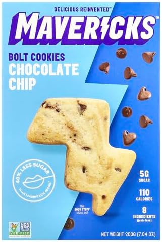 Amazon.com: Mavericks, Birthday Cake Bolt Cookies, 7oz : Grocery ...
