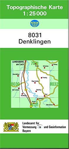TK25 8031 Denklingen: Topographische Karte 1:25000 (TK25 Topographische ...
