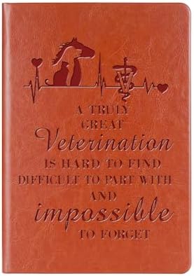 Amazon.com : WHLBHG Veterinarian Gift Vet Tech Leather Notebook ...