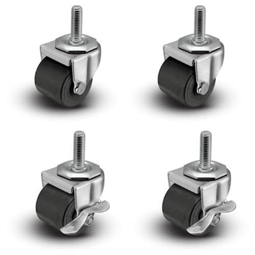 Shepard | 2" Low Profile Stem Caster - 2 Swivel & 2 Locking Swivel ...