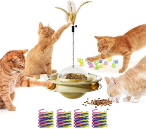 Amazon.com : QICDRTF Cat Treat Dispenser Toy Cat Treat Toy, Cat Treat ...