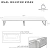 Amazon.com: VIVO 39 inch Extra Long Monitor Stand, Wood & Steel Desktop ...