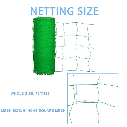 Snapklik.com : Heavy Duty Green Trellis Netting Roll