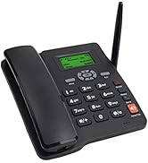 Bisofice Telefono con filo Telefono da tavolo Supporto GSM 850/900/1800 ...