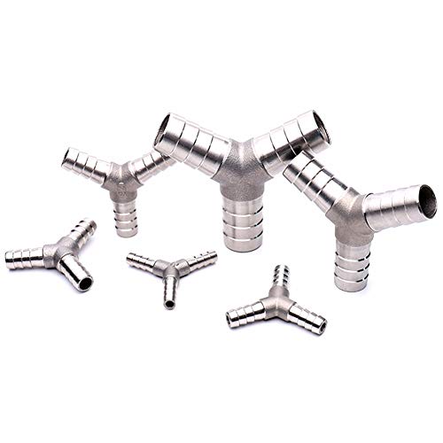 Snapklik.com : Metaland Stainless Steel 1/2 Hose Barb Y Barbed Fitting ...