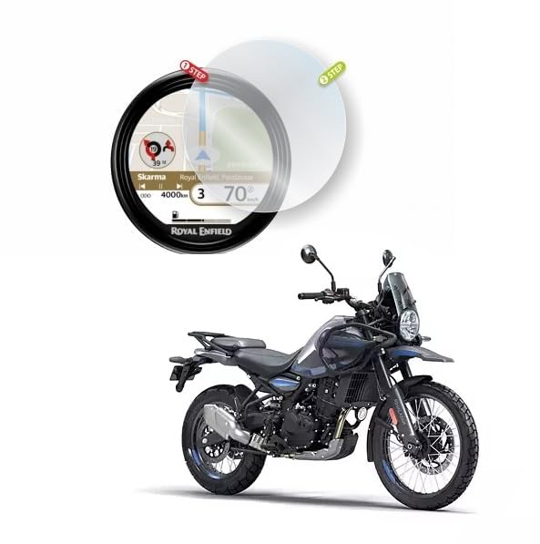 FriendZon 9H Nano Motorcycle Dashboard Screen Guard Protector for Royal ...
