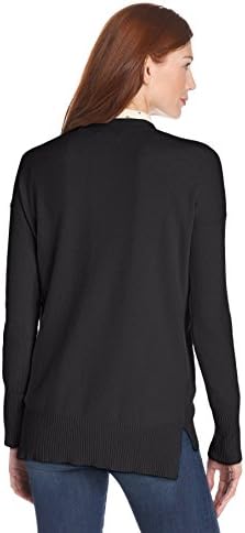 Christopher Fischer Women's 100% Cashmere Solid Boyfriend V-Neck ...