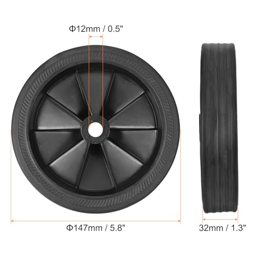 PATIKIL 5.8″ Air Compressor Wheels, 2 Pack Universal Air Compressor ...