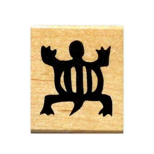 Amazon.com: Crocodile Adinkra Mounted Rubber Stamp | Denkyem | African ...