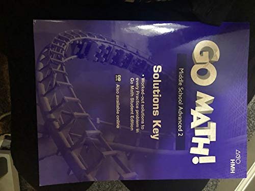 Sta Solutions Key Adv (Go Math! Sta, 2): Houghton Mifflin Harcourt: 9781328773364: Amazon.com: Books