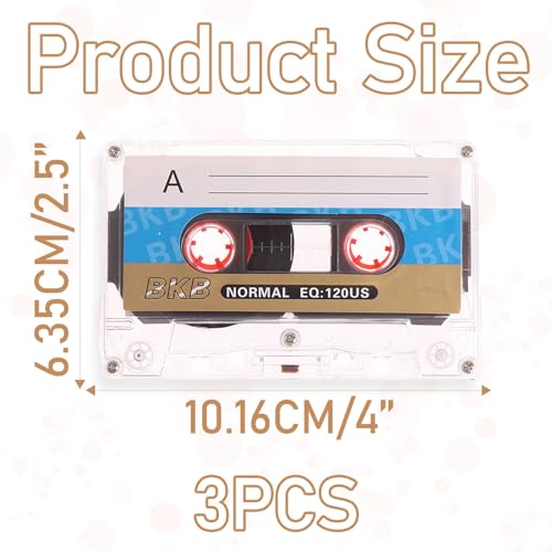Blank Cassette Tapes 3PCS Blank Audio Cassettes 90MIN Recording Time ...