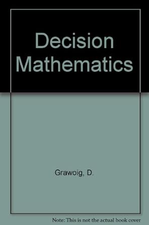 DECISION MATHEMATICS. McGraw-Hill Accounting Series.: Grawoig, Dennis E ...