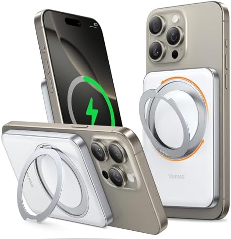 Amazon | 【2025年最強版】TORRAS モバイル バッテリー 超小型 軽量 iPhone かわいい MagSafe対応 マグセーフ充電器 PSE技術基準適合 ワイヤレス充電器 ...