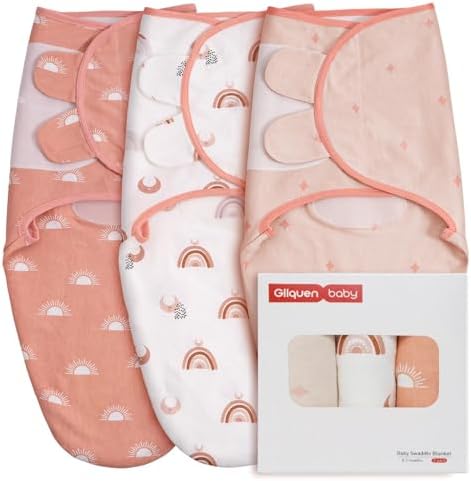 Amazon.com: GLLQUEN BABY Swaddles for Newborns Organic Cotton, Soft ...