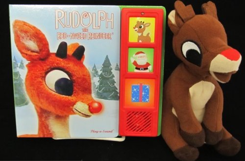 "Rudolph The Red-Nosed Reindeer" Play-a-Sound Book with Rudolph Doll ...
