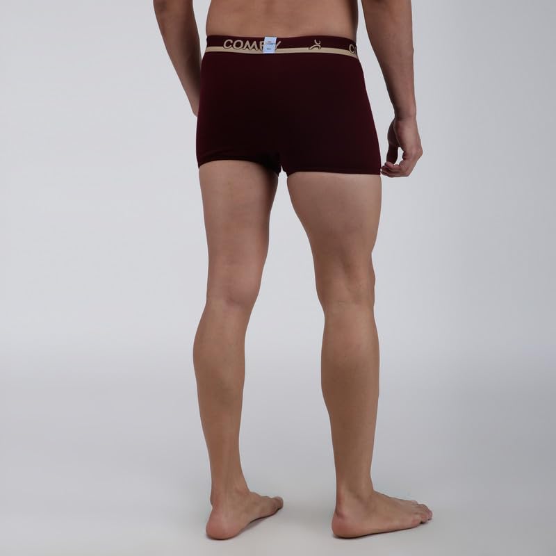 Amul Comfy Regular Fit Solid Trunk for Men | Cotton | Waistband ...