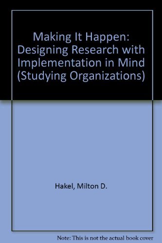 Making It Happen: Designing Research with Implementation in Mind ...