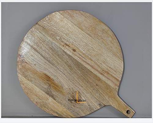Amazon.com: DnU Avenue Round Cutting and Chopping Board with Handle for ...