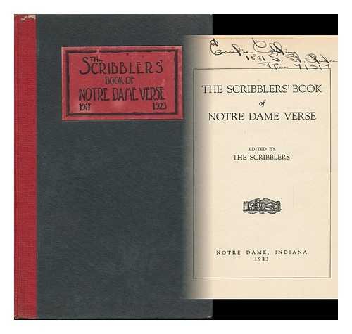 The Scribblers' Book of Notre Dame Verse, Edited by the Scribblers ...