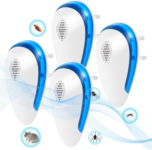 Ultrasonic Pest Repeller Plug-In 4 Pack– Effective Mouse Repellent ...