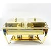 Amazon.com: HONHPD Golden Chafing Dish Buffet Set, 9 QT Stainless Steel Food Warmer - 9 Liters ...