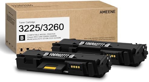 Amazon.com: Workcenter 3225 Phaser 3260 Black Toner Cartridge 2 Pack ...